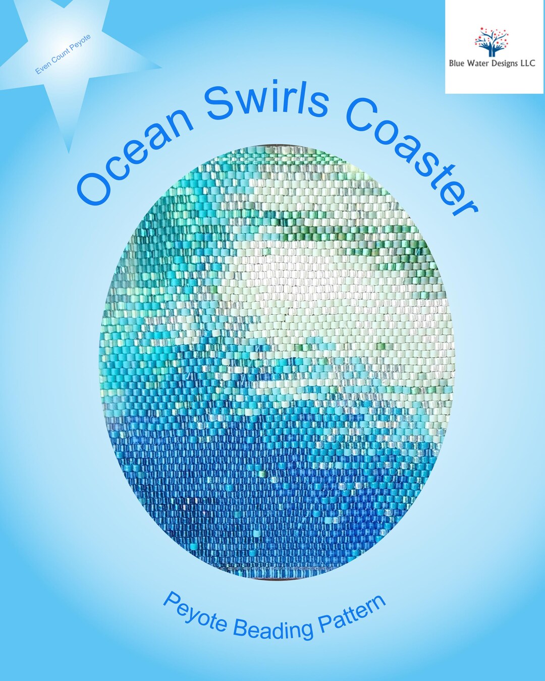 Ocean Swirls Coaster Pattern - Etsy