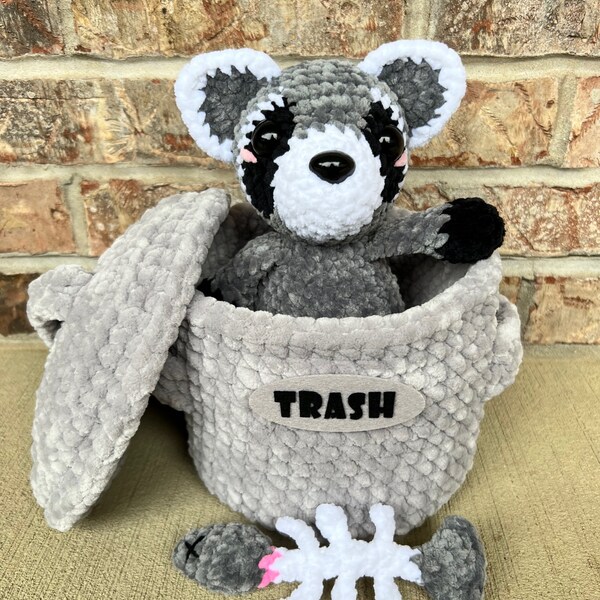 Crochet Trash Can - Etsy