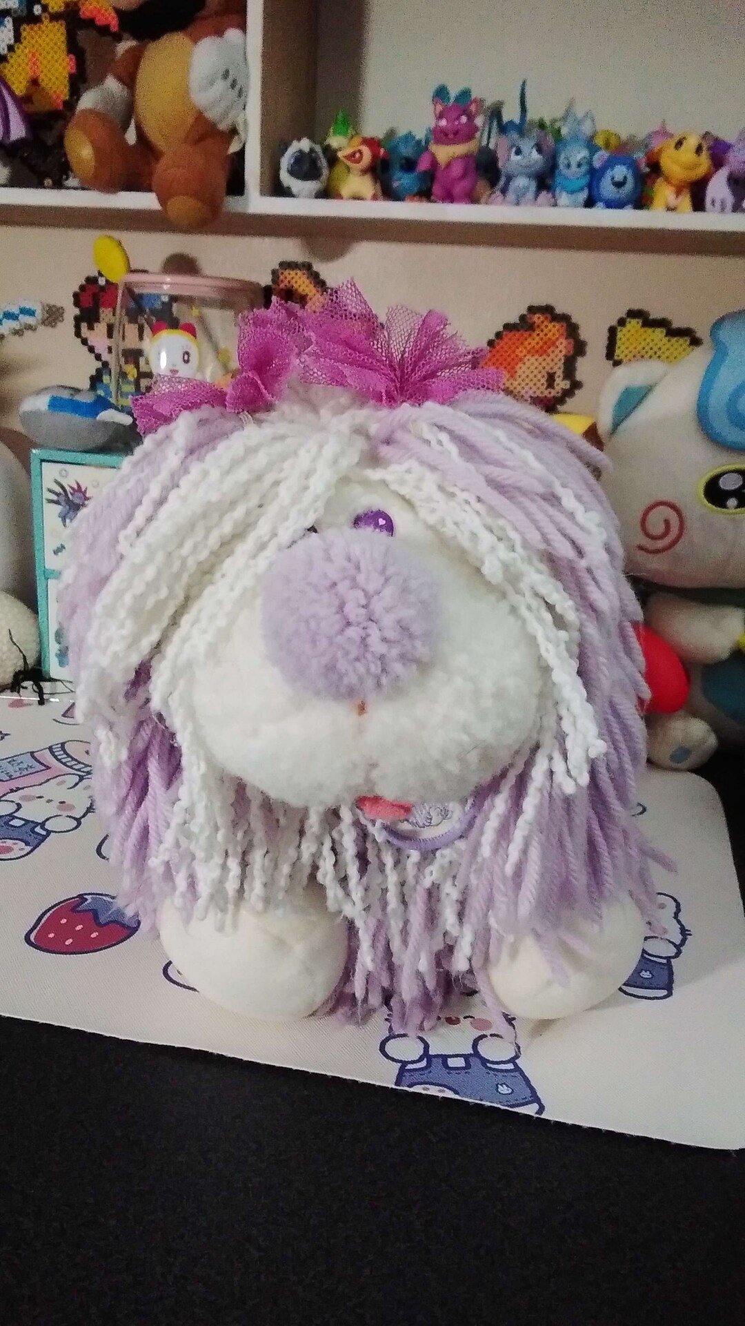 Fluppy Dog Cuddle Flup Purple and White Vintage Plush - Etsy