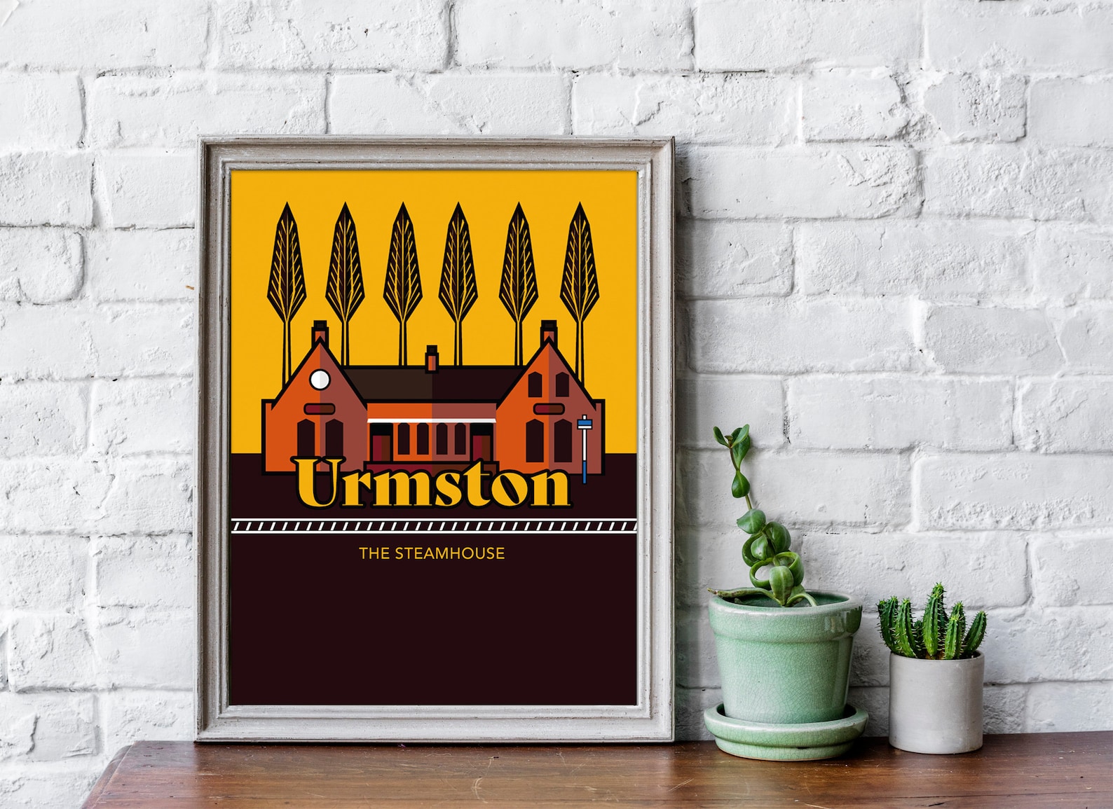 Urmston Manchester Poster The Steamhouse A3/A4 Sizes Art | Etsy