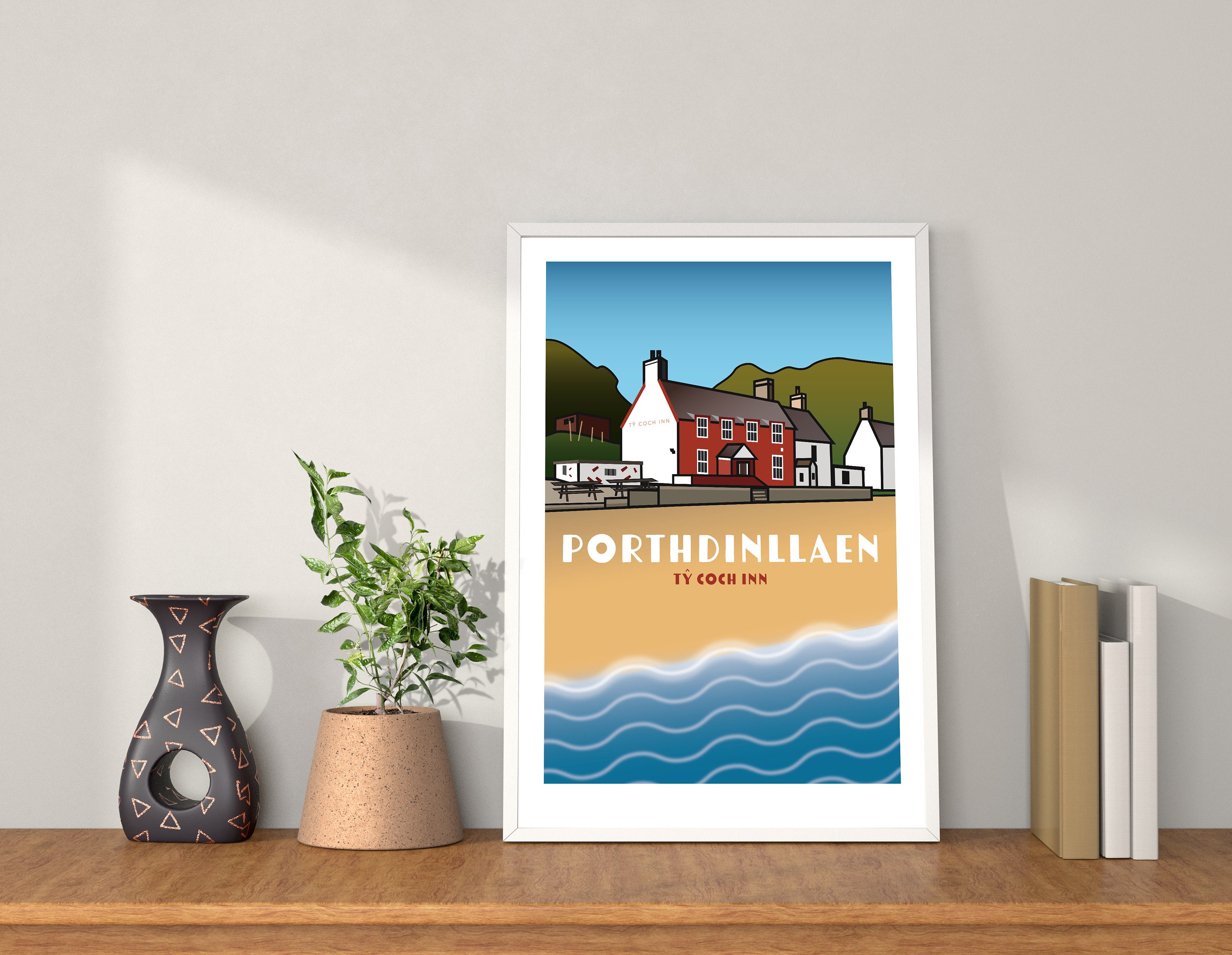 North Wales Poster Ty Coch Inn CLEARANCE A3/A4 Art Print of a Famous ...