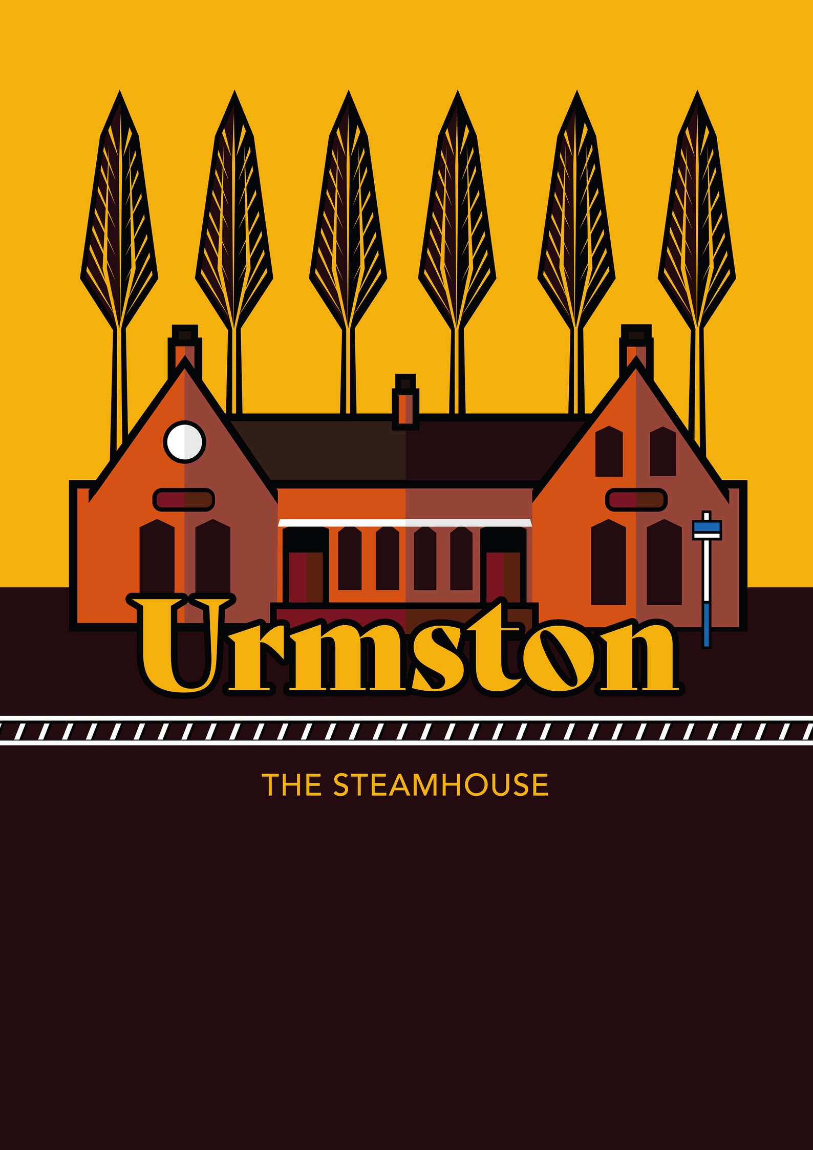 Urmston Manchester Poster The Steamhouse A3/A4 Sizes Art | Etsy