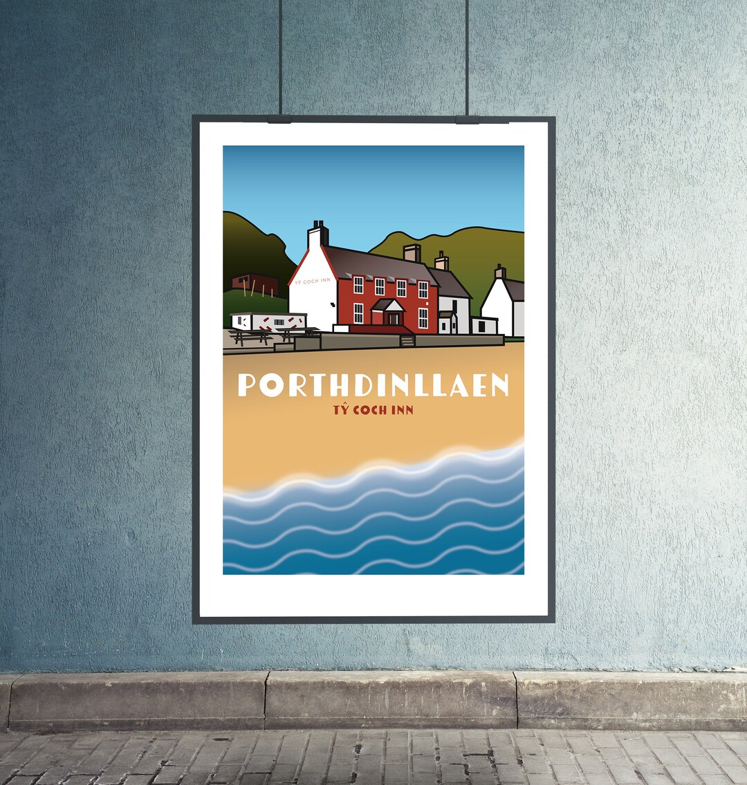 North Wales Poster Ty Coch Inn CLEARANCE A3/A4 Art Print of a Famous ...