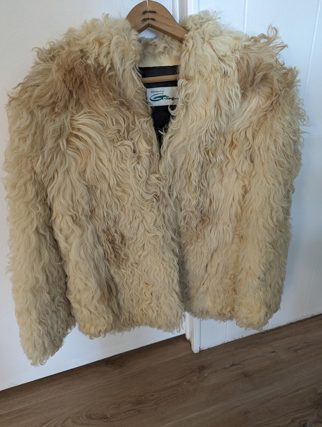 1970s Vintage Curly Lamb Jacket - Etsy