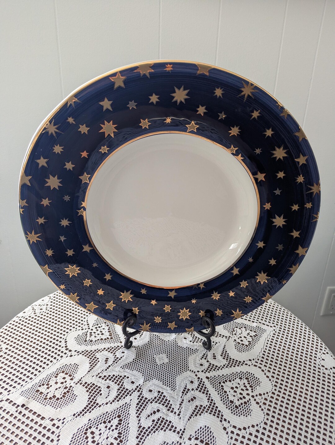 16" Galaxy Blue Star Platter - Etsy