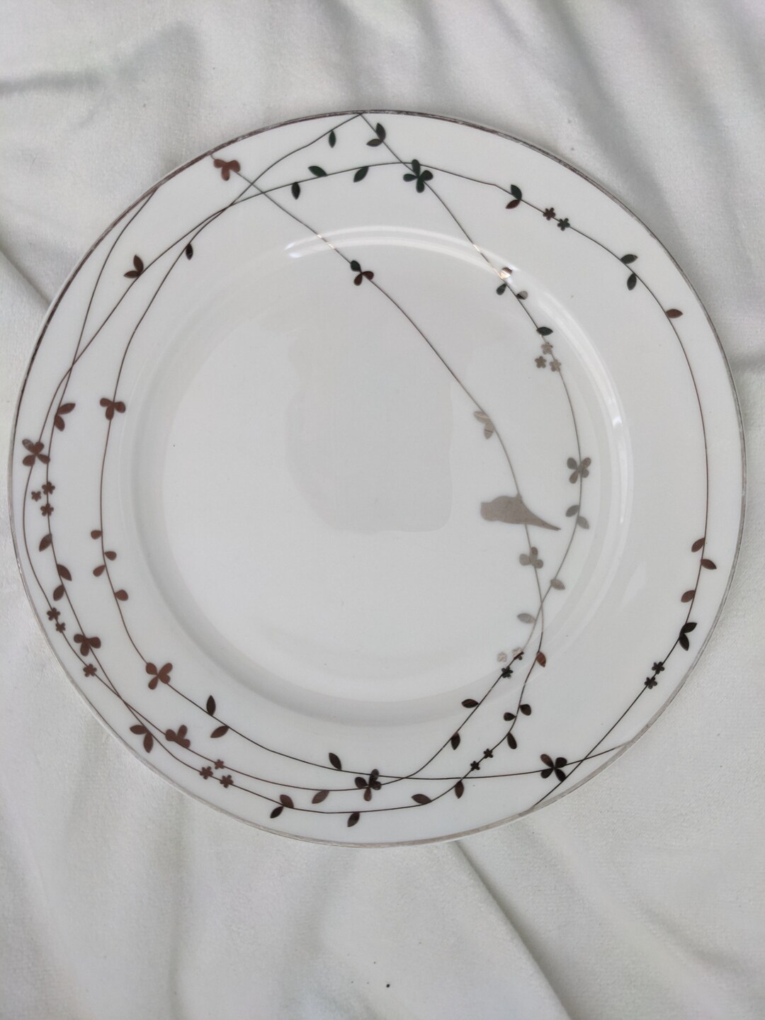 Ciroa Oisrau Platinum Salad Plates - Etsy