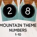 Mountain Theme Cursive Alphabet Banner for Classroom - Etsy
