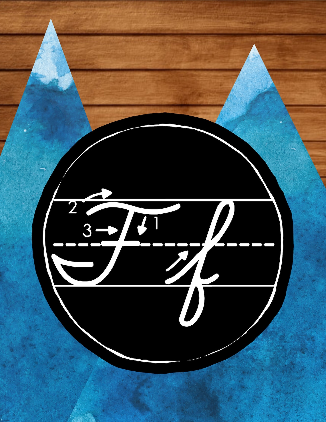 Mountain Theme Cursive Alphabet Banner for Classroom - Etsy