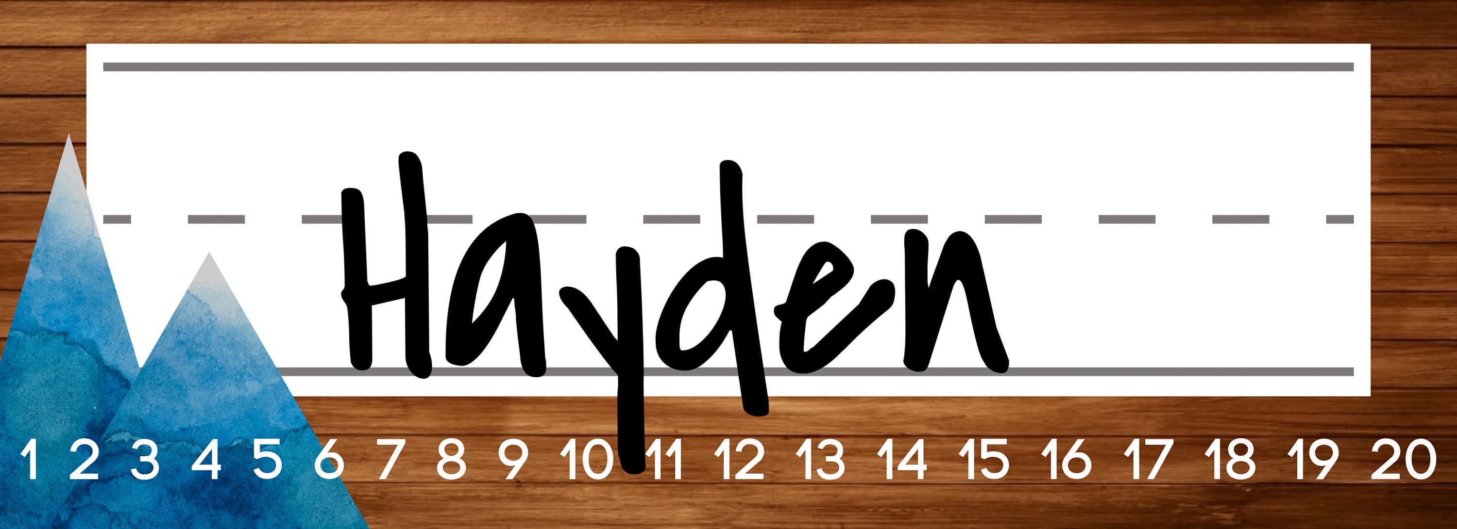 Mountain Theme Name Tags **instant Download** - Etsy