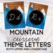 Mountain Theme Cursive Alphabet Banner for Classroom - Etsy