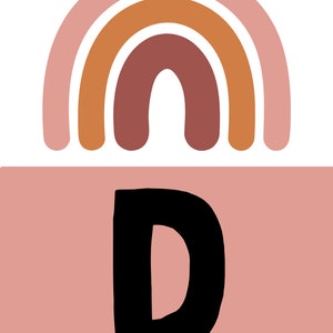 BOHO RAINBOW Alphabet Banner for Classroom - Etsy