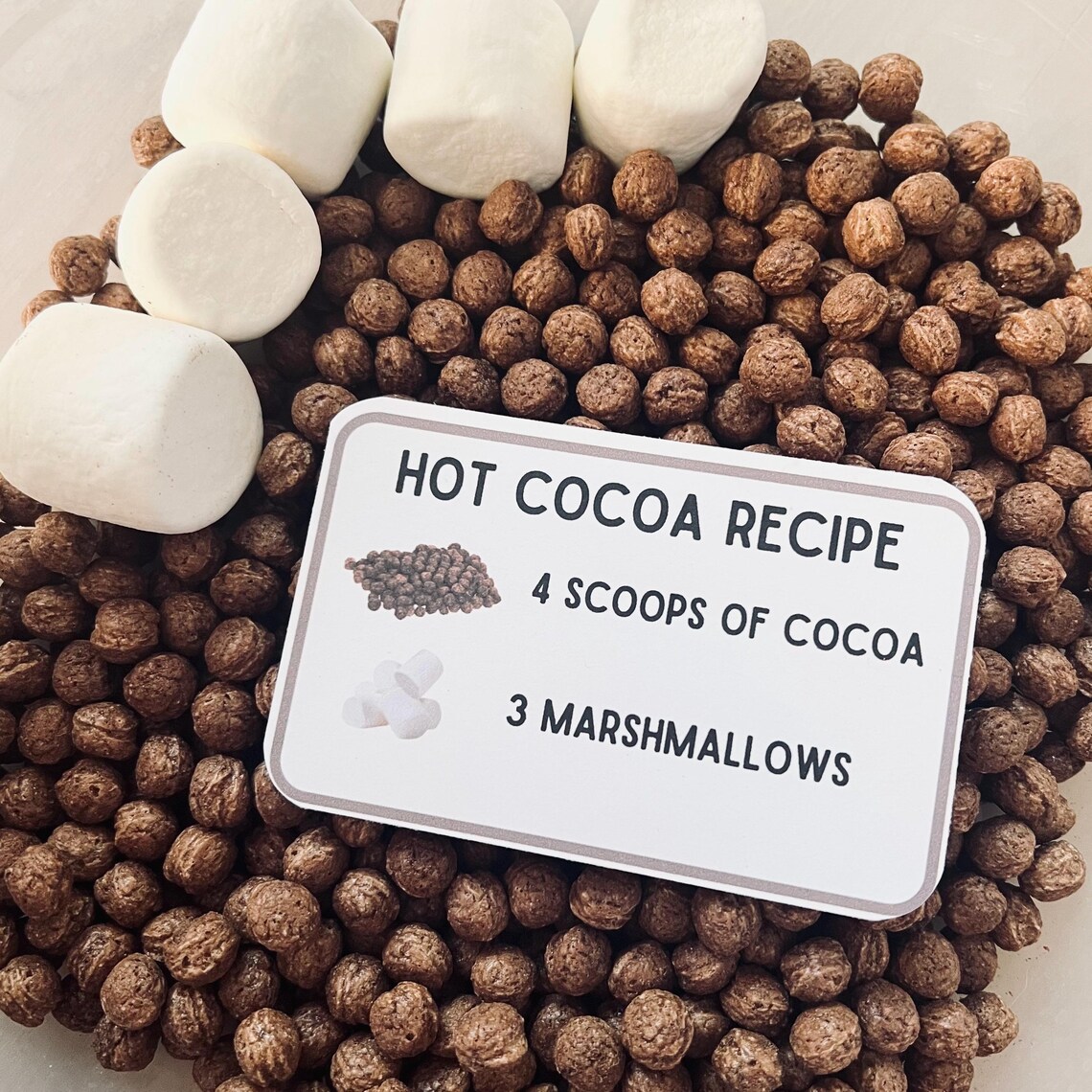 Hot Cocoa Recipe Cards for Sensory Bin. Recipe Cards for Sensory Toy ...