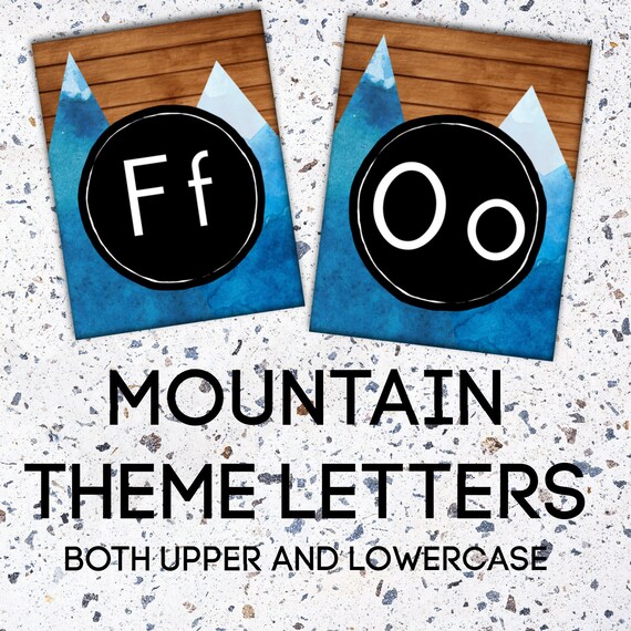 Mountain Theme Alphabet Banner for Classroom - Etsy