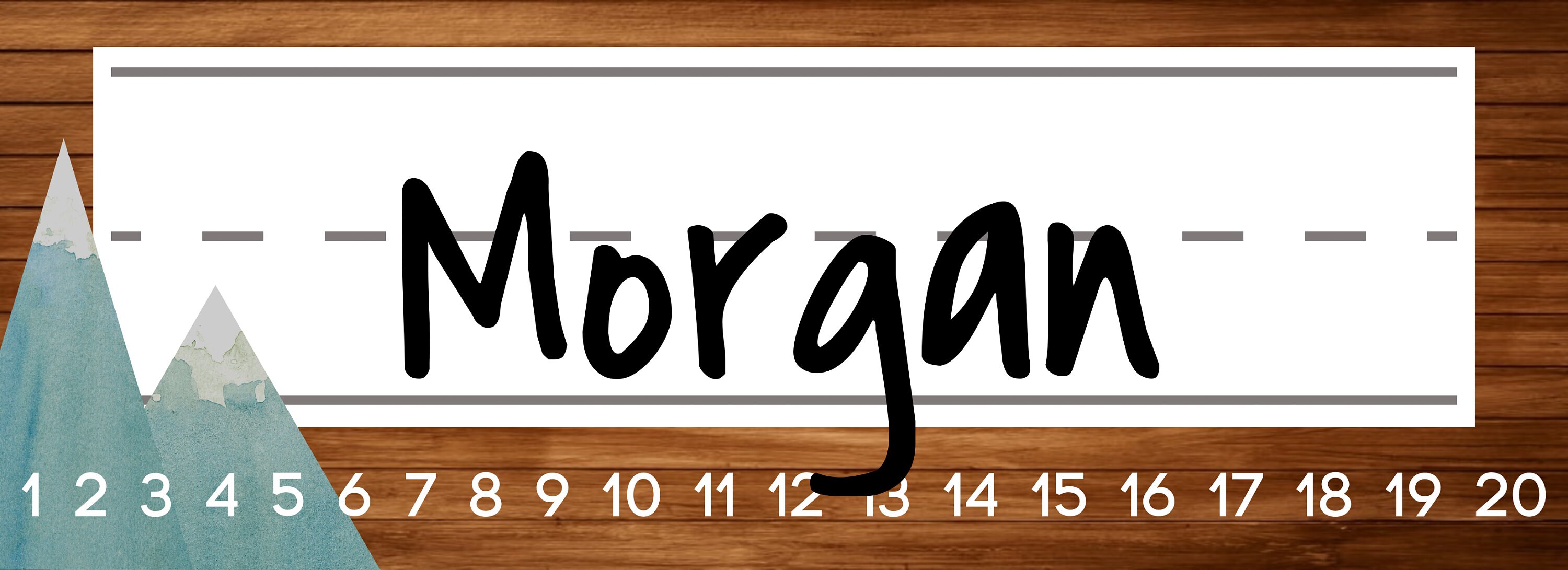 Mountain Theme Name Tags **instant Download** - Etsy
