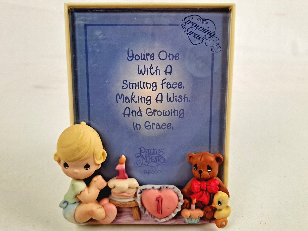 Precious Moments 1st Birthday Picture Frame From Growing in Grace ... Precious Moments 1st Birthday Picture Frame From Growing in Grace ...