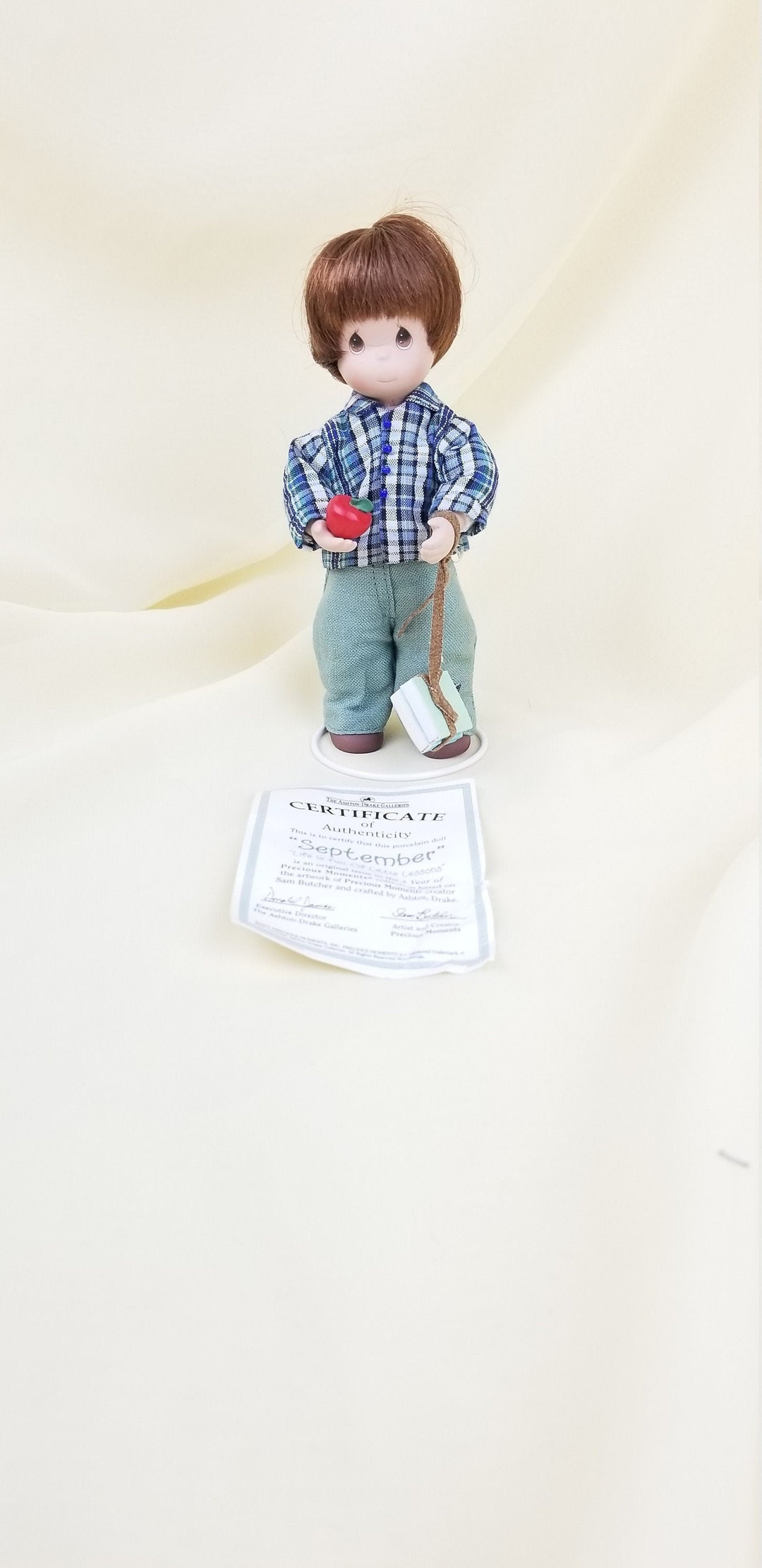 September Doll, A Year of Precious Moments Calendar Doll, "life is Full ...
