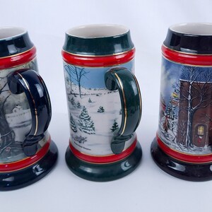 Budweiser Holiday Beer Steins Artist Susan Sampson 1990 an American ...