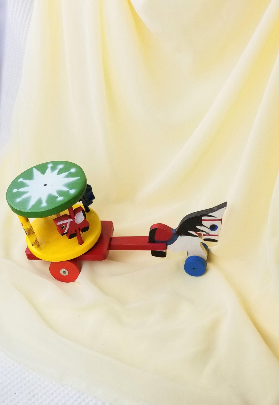 Brio Wood Pony and Carousel Pull Toy, Sweden - Etsy