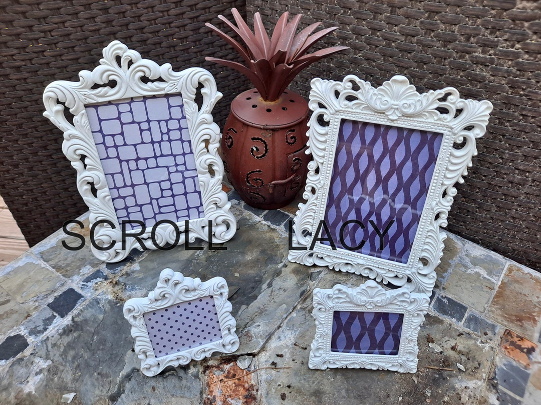 White 4x6 Picture Frames and Mini 2.5x2 Picture Frames, Fun, Bright ...
