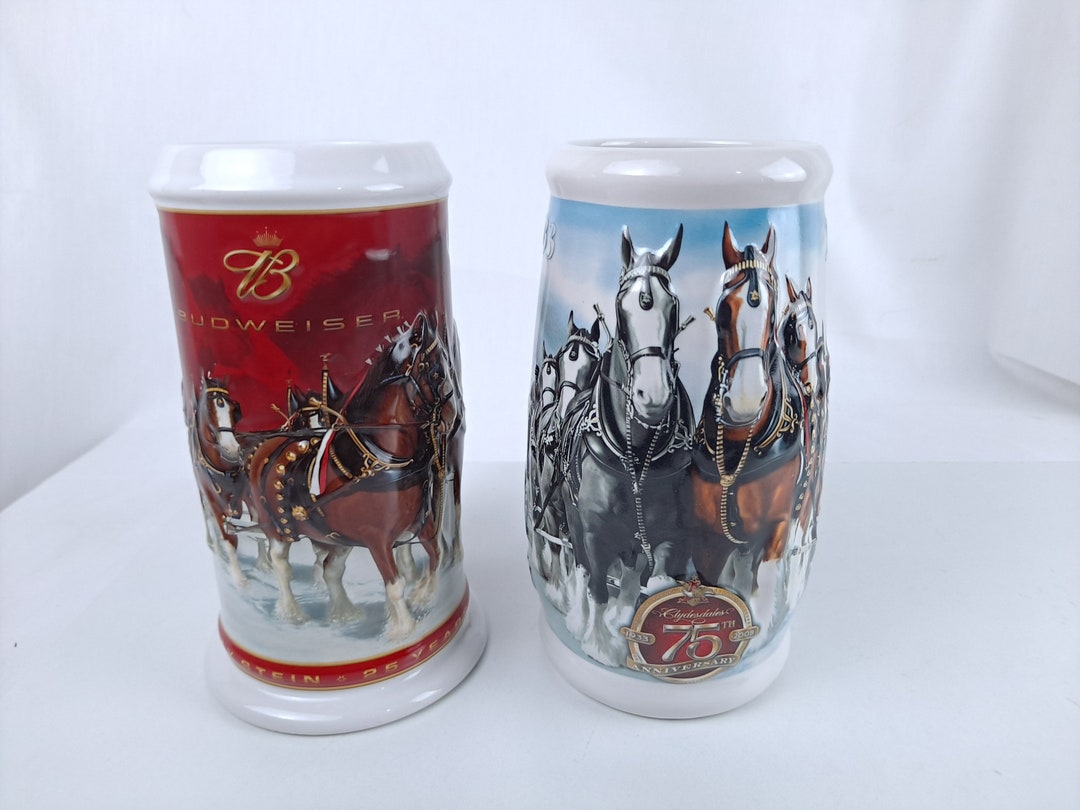 25th Anniversary Budweiser Beer Stein or 75th Anniversary Budweiser ...