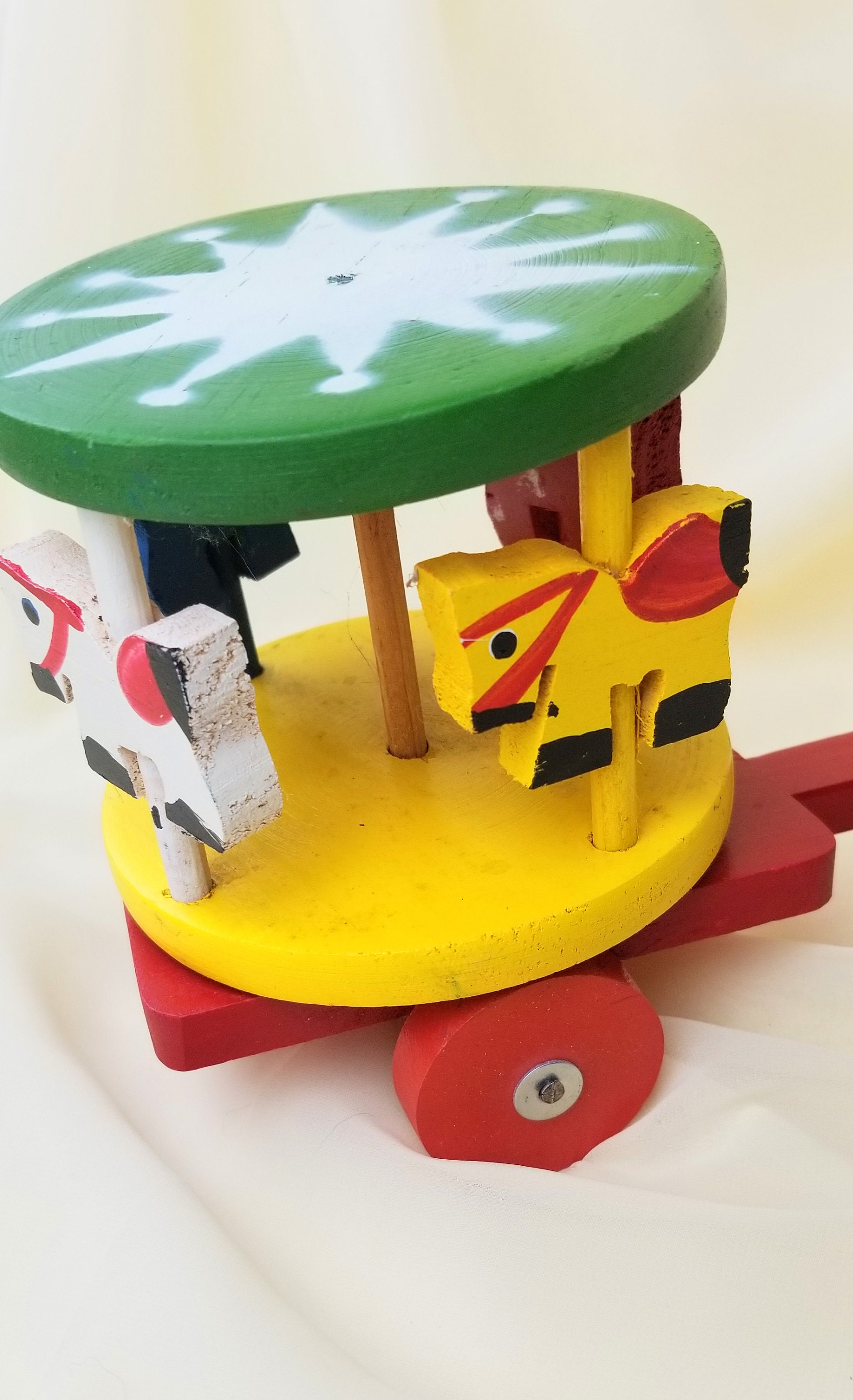 Brio Wood Pony and Carousel Pull Toy, Sweden - Etsy