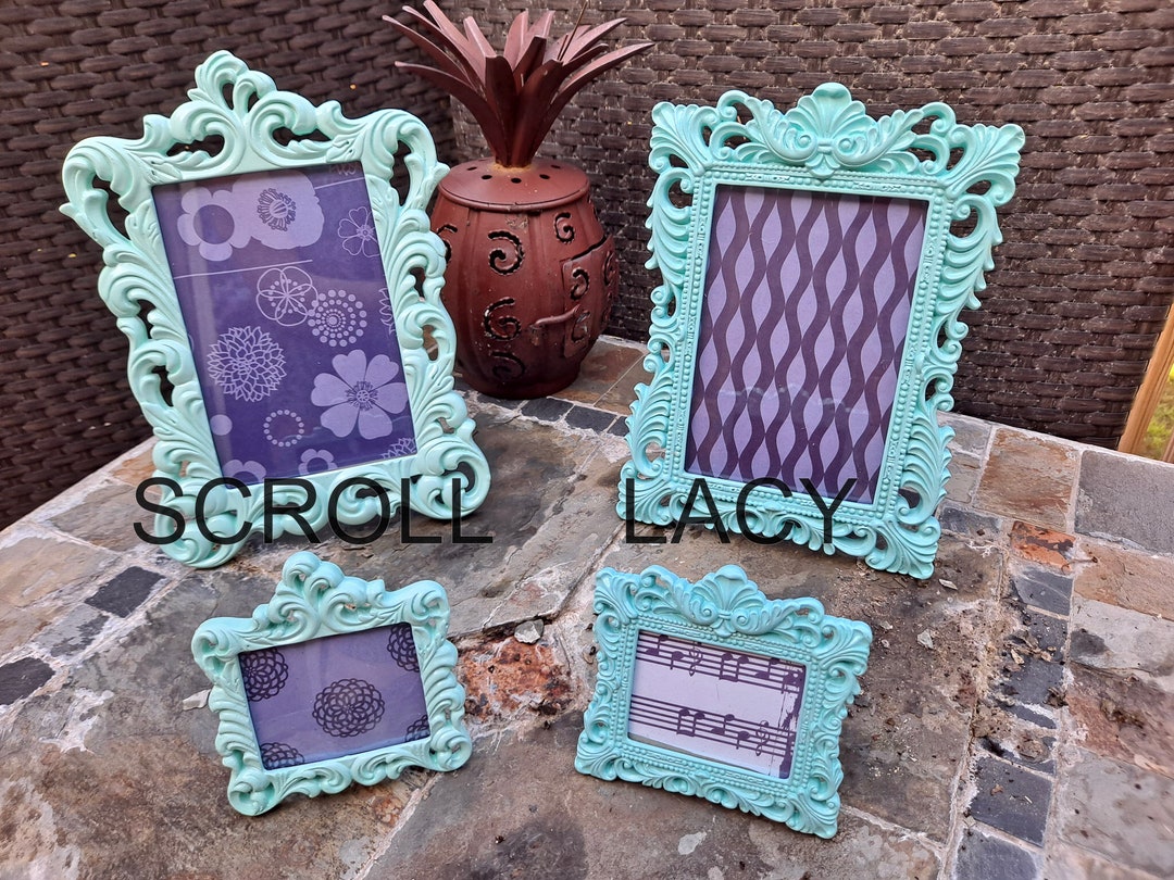 Light Turquoise 4x6 Picture Frames and Mini 2.5x2 Picture Frames, Fun ...