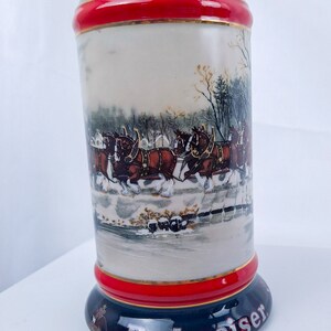 Budweiser Holiday Beer Steins Artist Susan Sampson 1990 an American ...