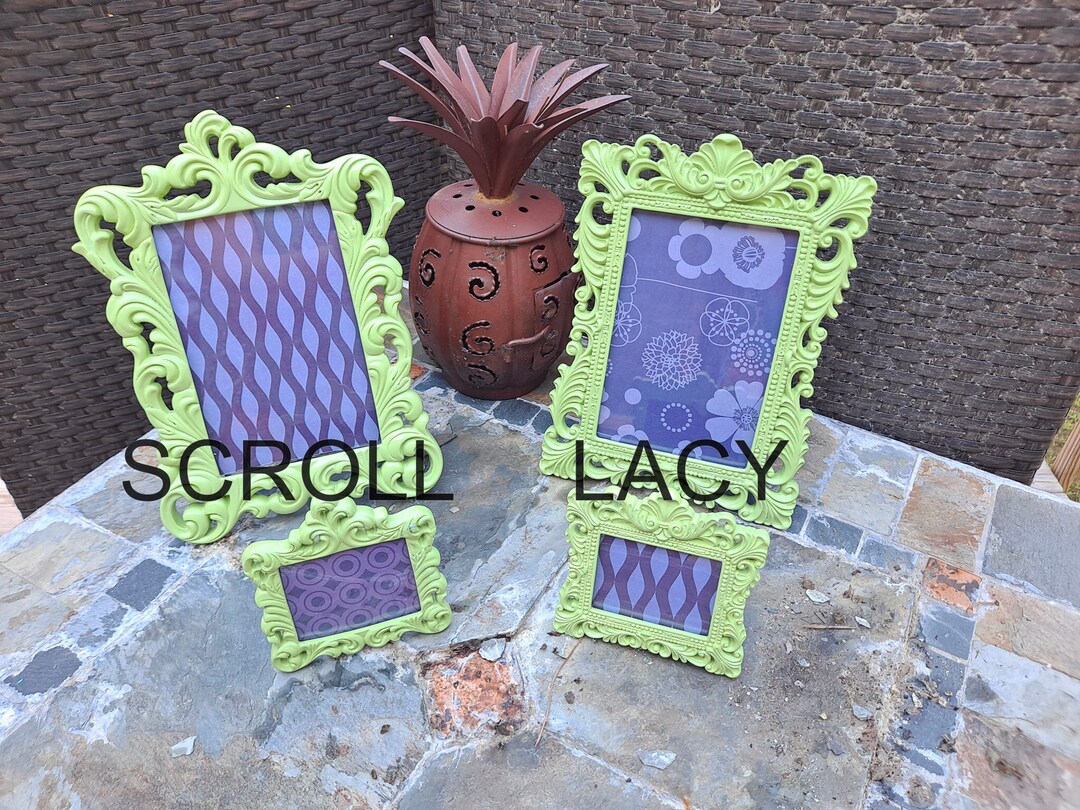 Lime Green 4x6 Picture Frames and Mini 2.5x2 Picture Frames, Fun ...