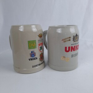 Vintage West Germany Half Liter Dortmunder Union Beer Stoneware Stein or Dortmunder Kronen ...