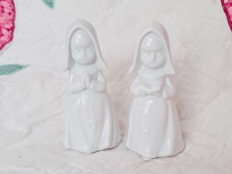 Napcoware Pair of Nuns Singing Nun and Praying Nun Miniature - Etsy