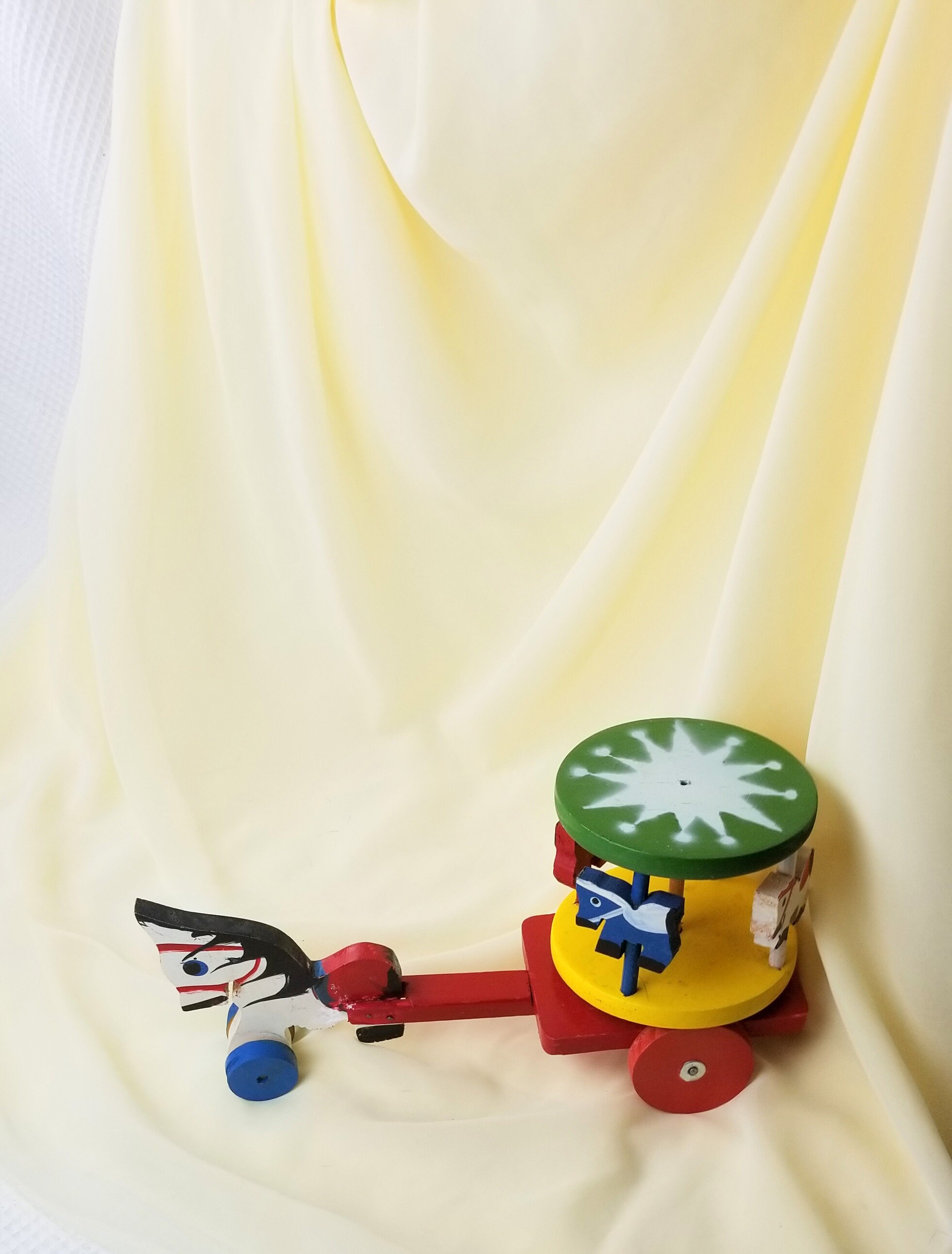 Brio Wood Pony and Carousel Pull Toy, Sweden - Etsy