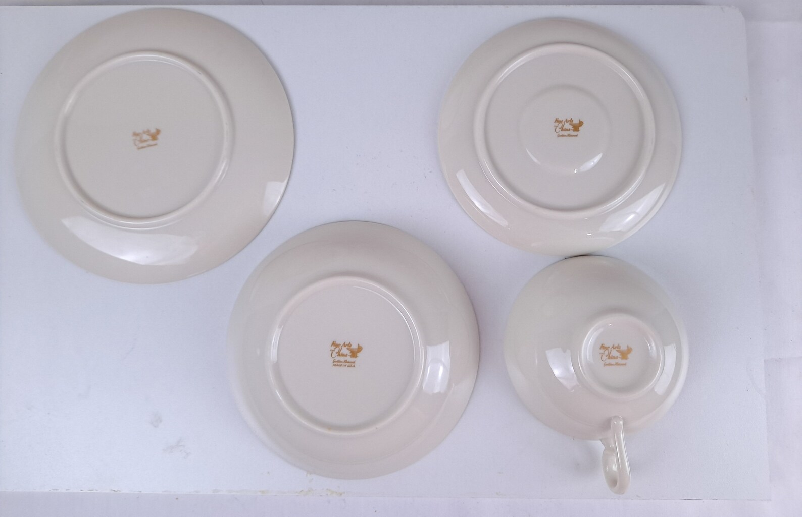 Vintage Golden Harvest Pattern From Fine Arts Fine China of Japan 6 Pc ...