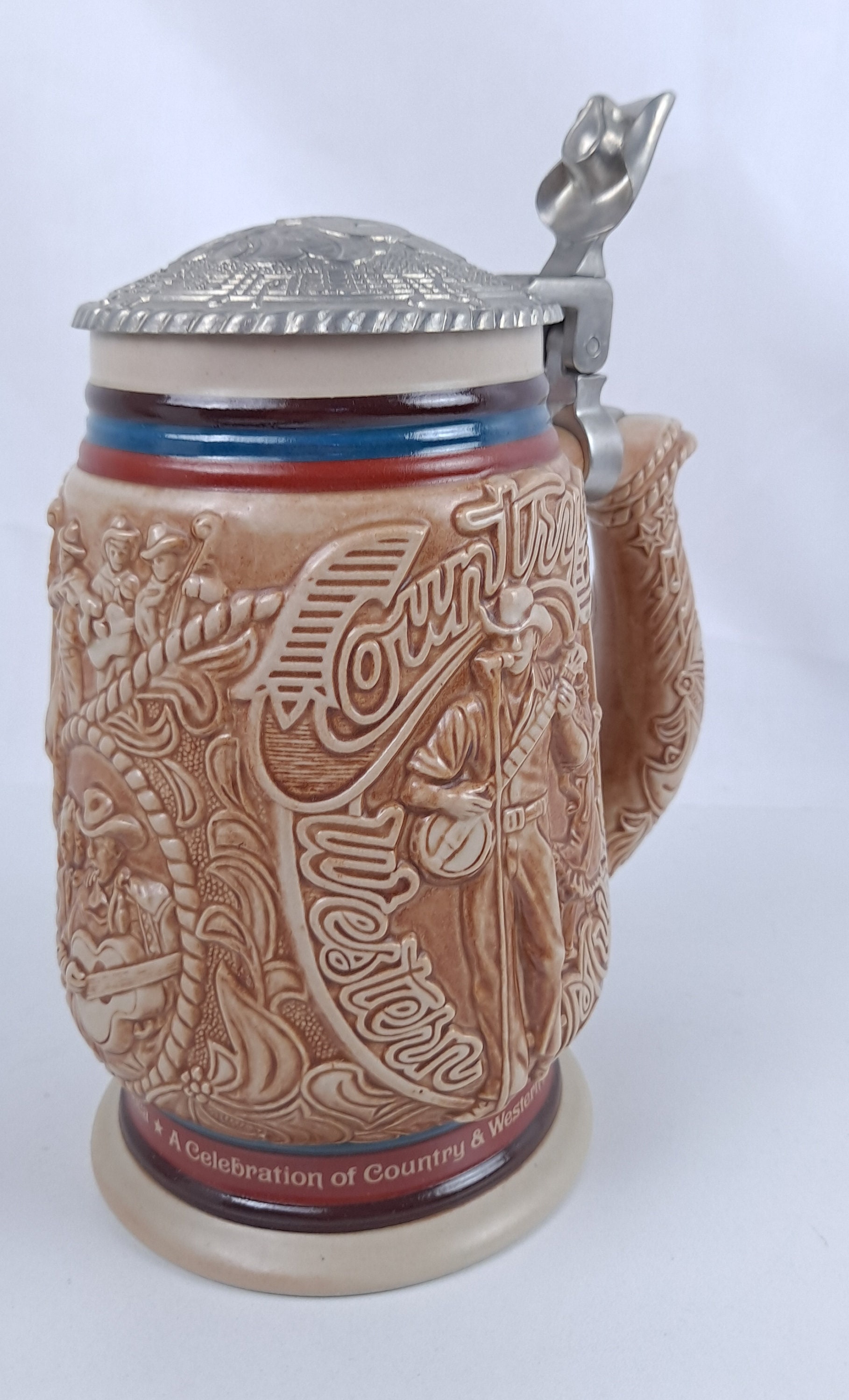 1994 Avon Collectibles Country and Western Beer Stein Tankard - Etsy