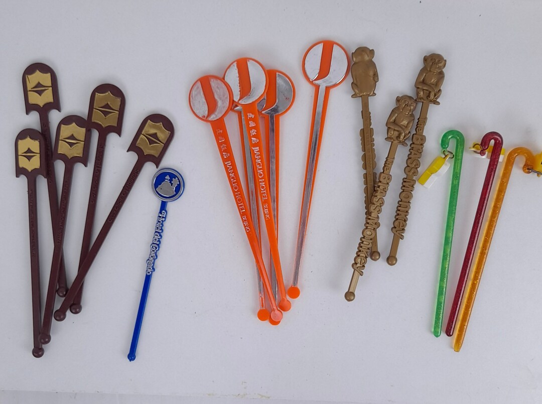 Vintage Cocktail Stirrers Swizzle Sticks Shangri La, Del Coronado ...