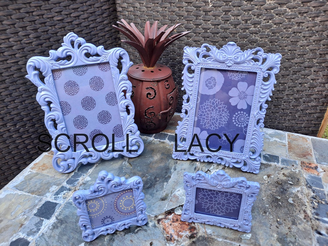 Lavender 4x6 Picture Frames and Mini 2.5x2 Picture Frames, Fun, Bright ...