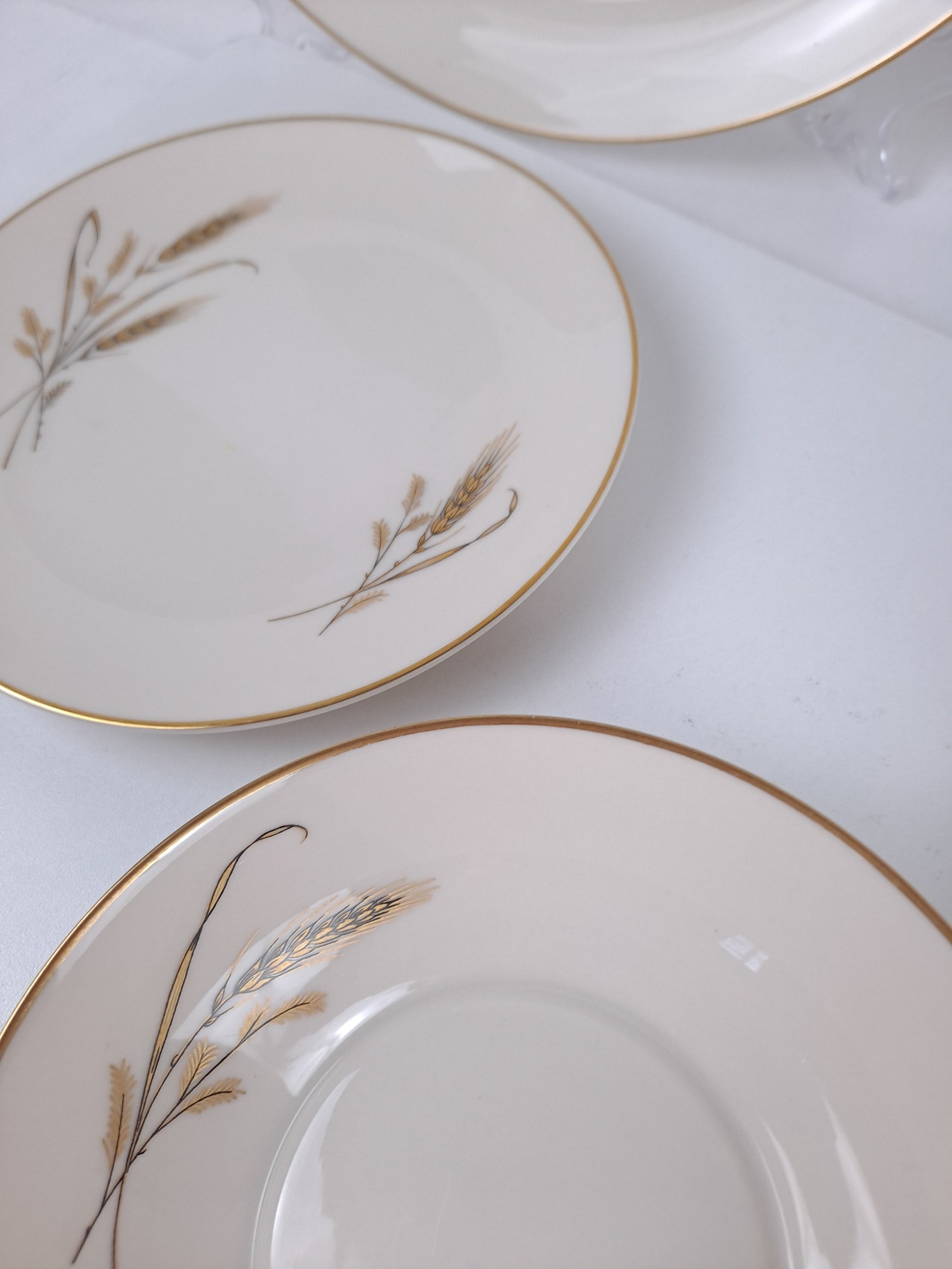 Vintage Golden Harvest Pattern From Fine Arts Fine China of Japan 6 Pc ...