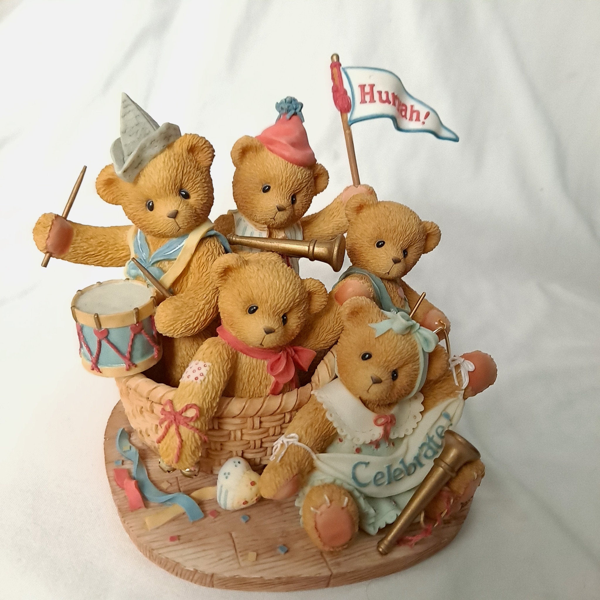 Cherished Teddies 5th Anniversary Figurine 205354 From 1996 - Etsy