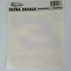 Dale Earnhardt #3 Decals Set of 2 NASCAR Coca Cola Racing and Wincraft ...