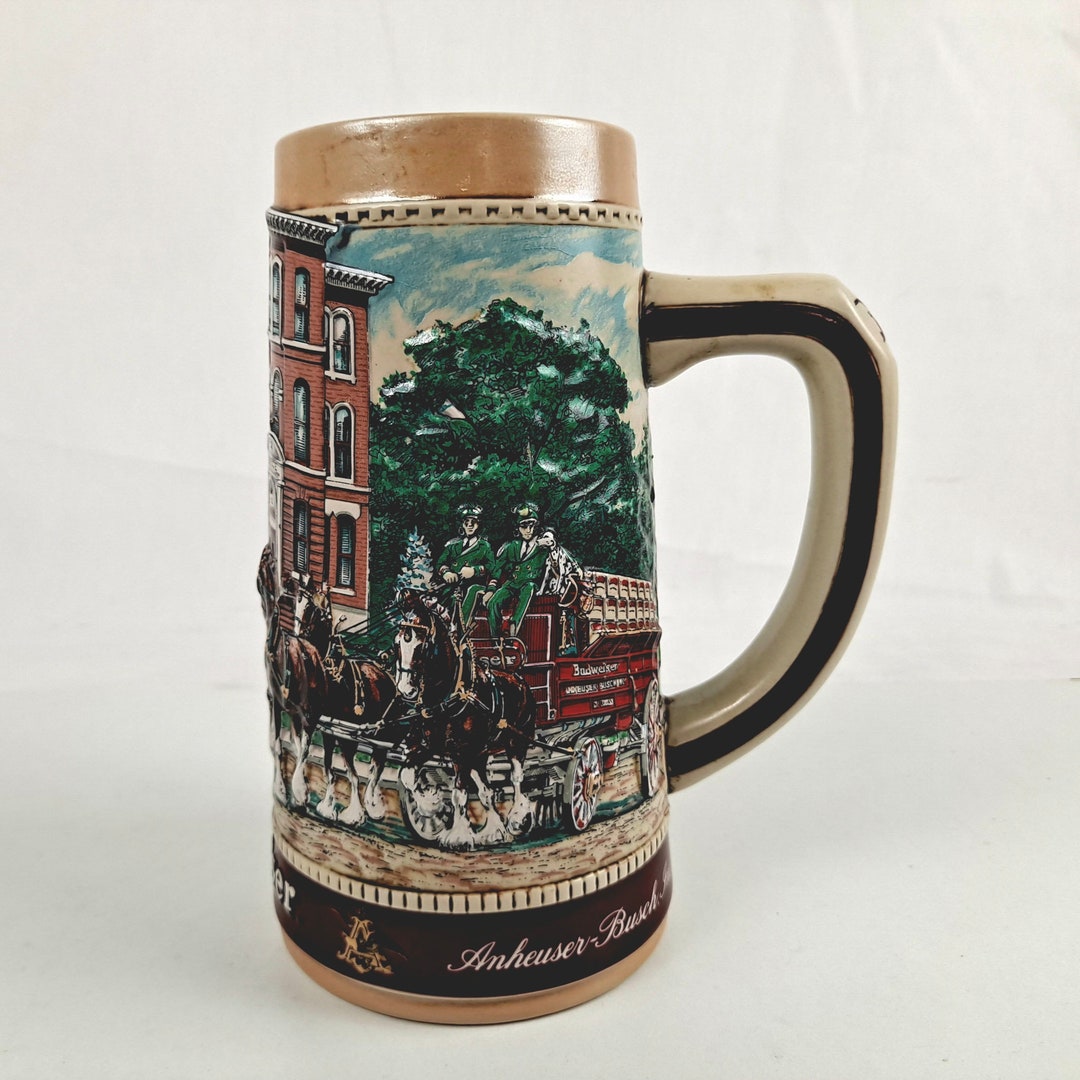 1988 Budweiser Anheuser Busch Old School House Beer Stein “A” National ...