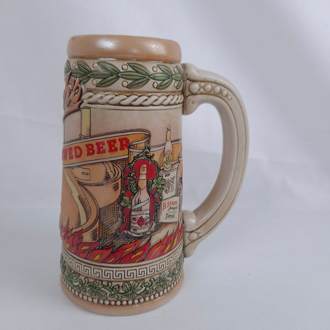 Stroh's Fire Brewed Beer Collector Beer Stein From the Heritage ...