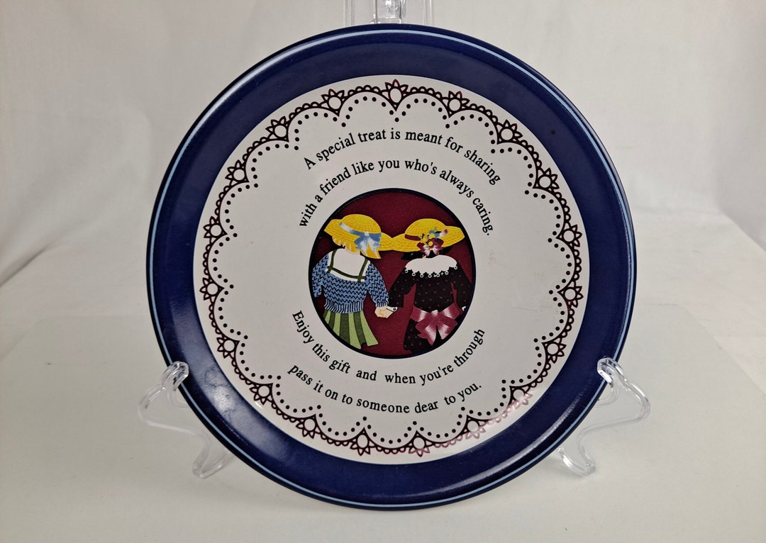 Vintage Friendship Sharing Ceramic Plate 9 Inches - Etsy