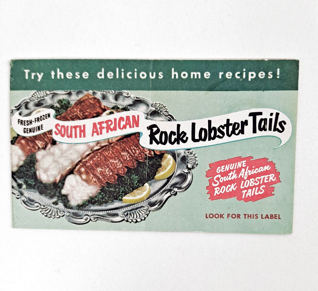 1951 South African Rock Lobster Tails Recipe Ideas by A & P Grocery ...