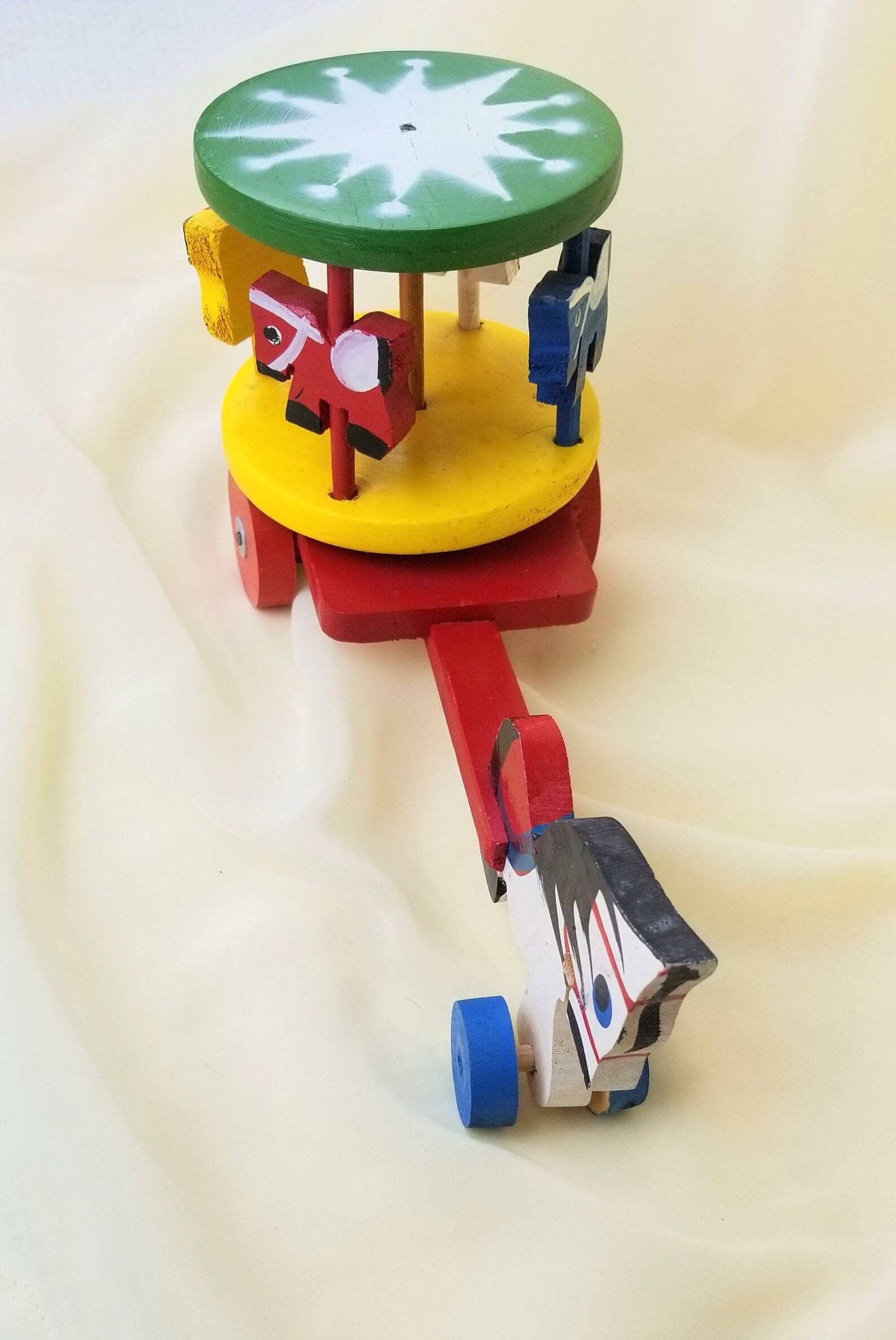 Brio Wood Pony and Carousel Pull Toy, Sweden - Etsy