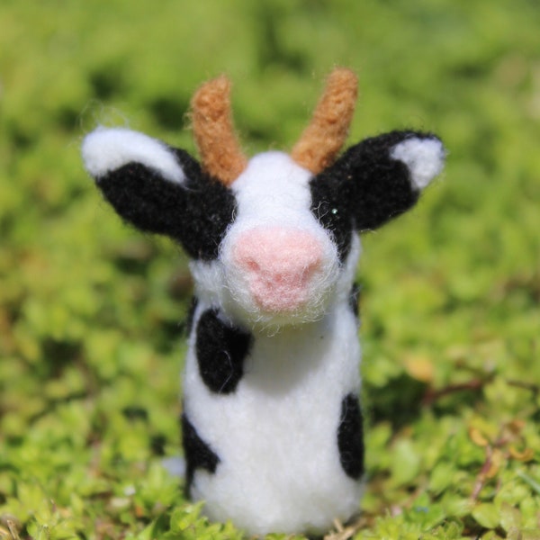 Needle Felted Cow - Etsy