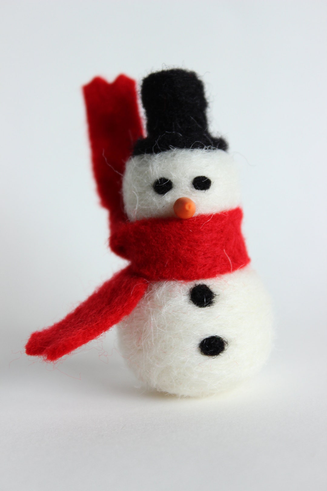 Snowman Frosty the Snowman Needle Felted Handmade Snowman - Etsy
