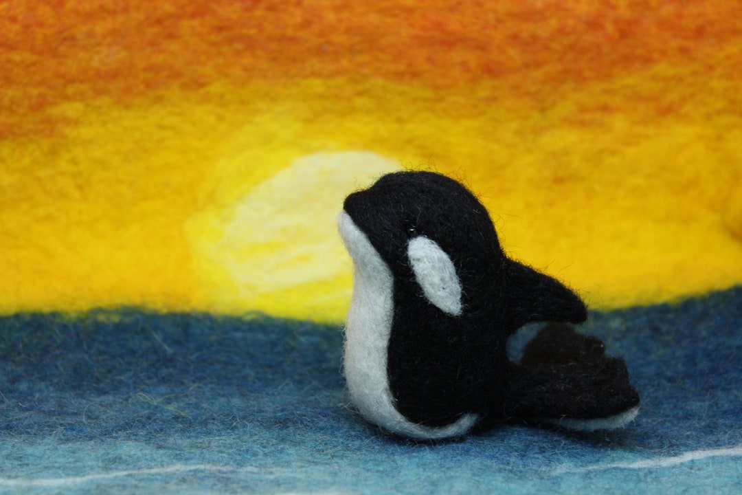 Orca; Killer Whale; Handmade Needlefelted Wool Whale - Etsy