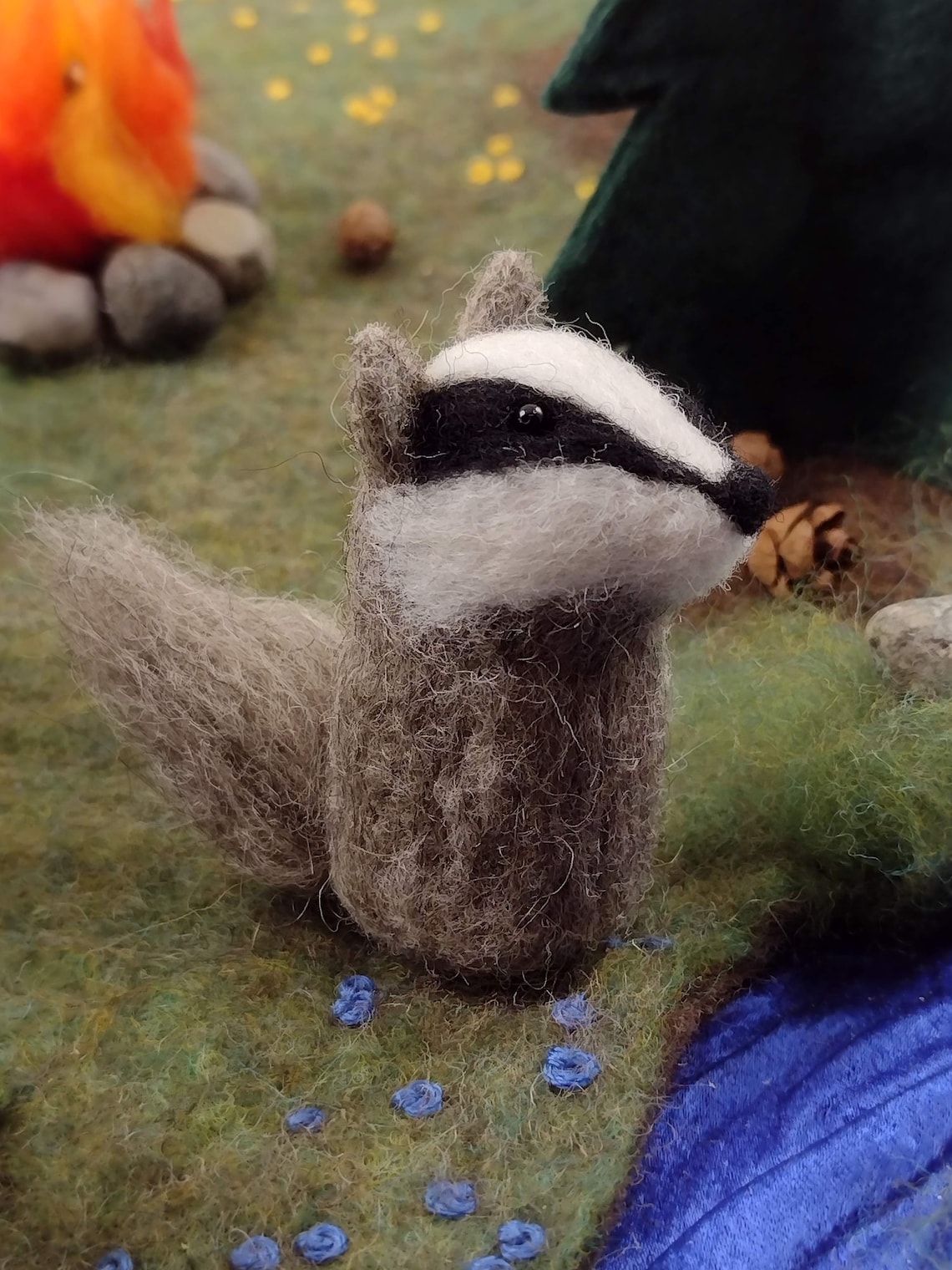 Badger; Needle Felted Badger; Woodland Badger - Etsy