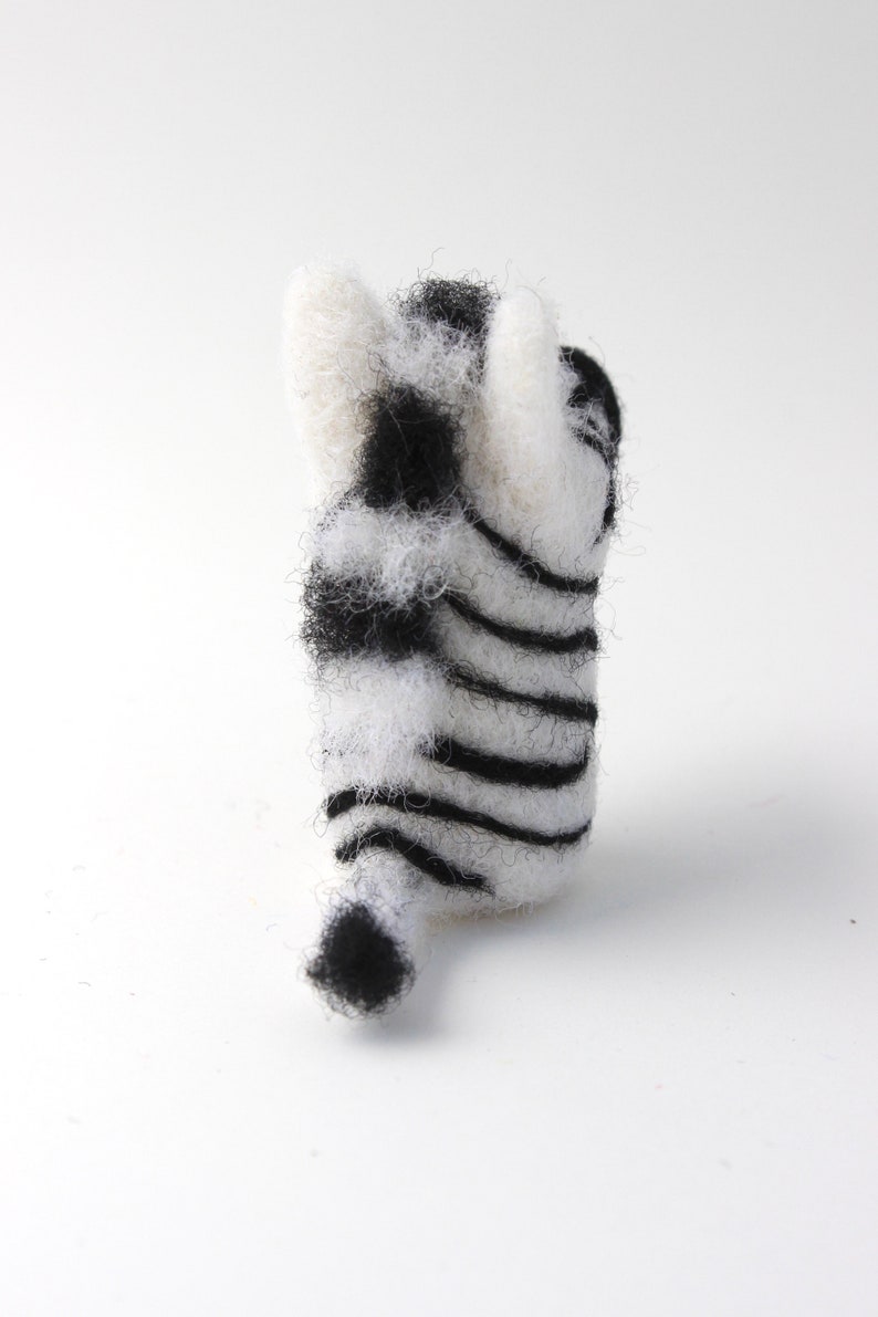 Zebra Handmade Needle Felted Wool Zebra African Wildlife - Etsy