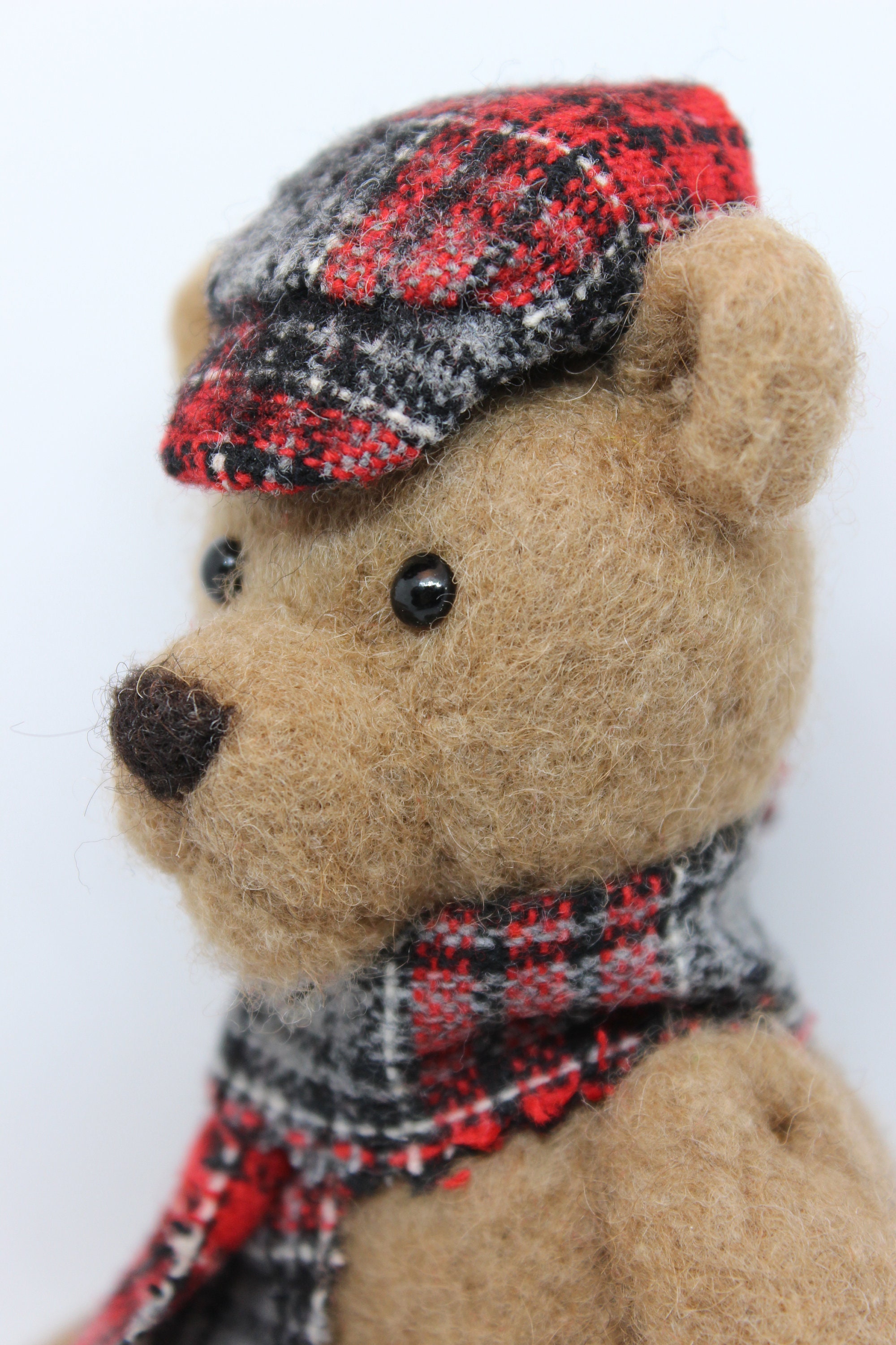 Teddy Bear Felted Teddy Bear Handmade Needle Felted Wool - Etsy