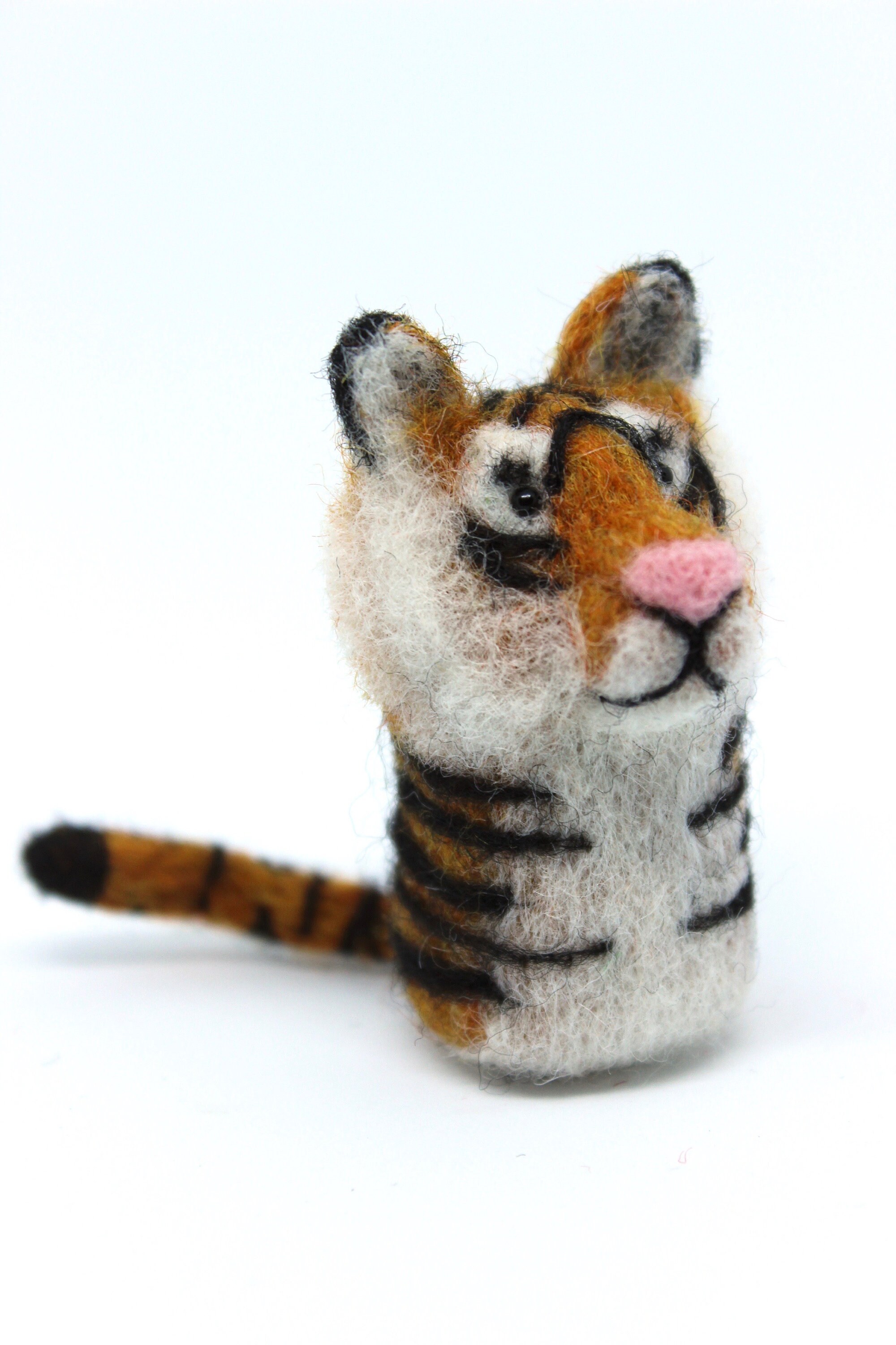 Tiger Handmade Needle Felted Wool Tiger - Etsy